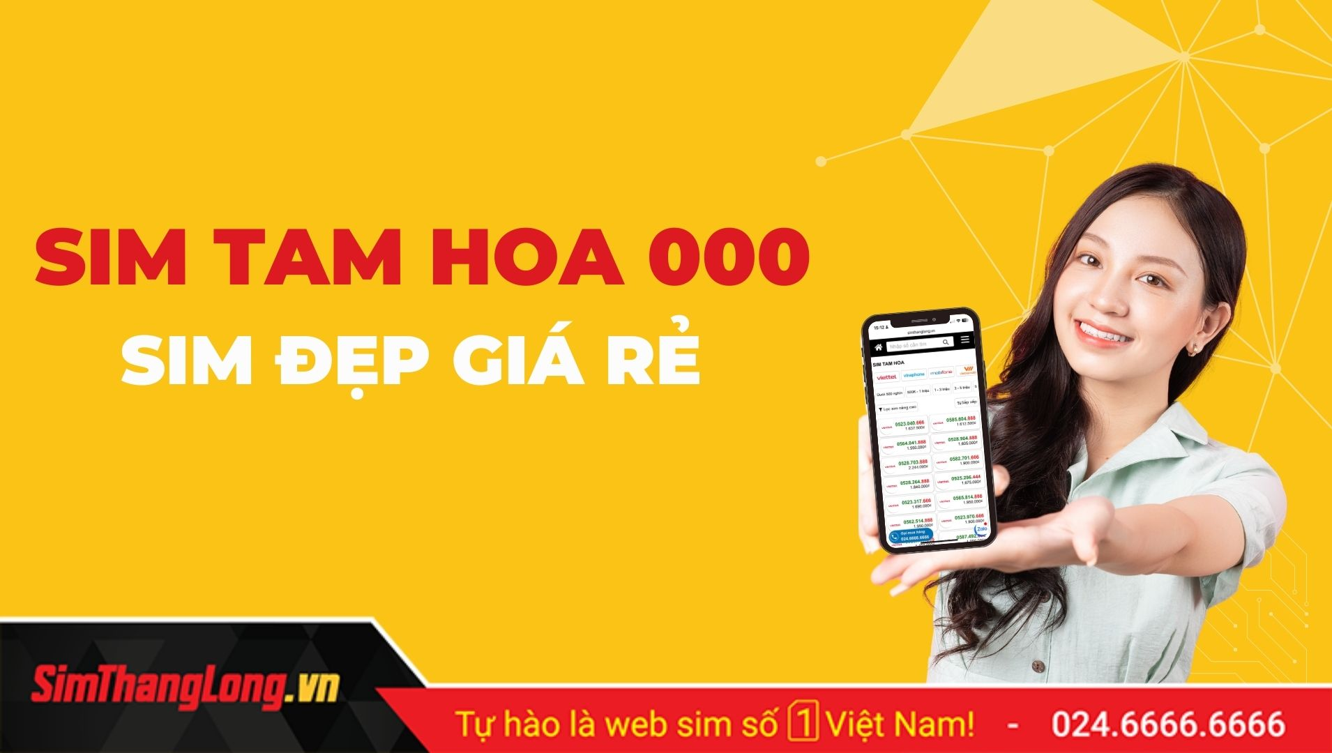 #13.OOO Sim Tam Hoa 0 - Sim đuôi 000 giá chỉ từ【399k】